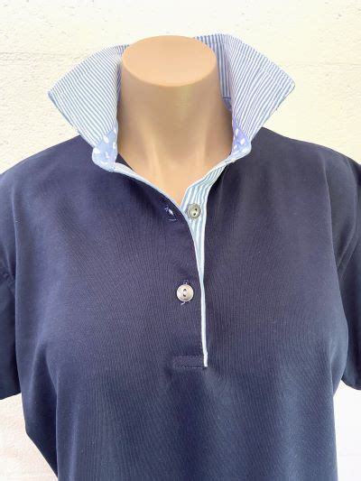 Navy Rugby Light Blue Stripe And Spot