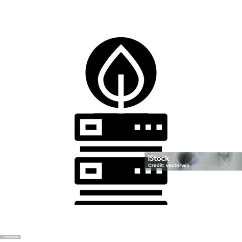 에너지 효율적인 데이터 센터 글리프 아이콘 벡터 일러스트 레이 션 0명에 대한 스톡 벡터 아트 및 기타 이미지 0명 데이터 벡터 Istock