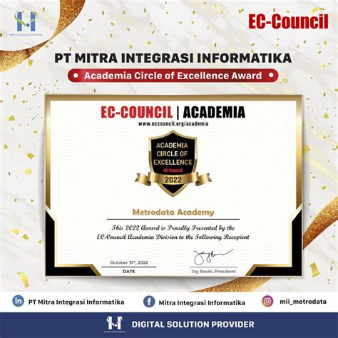 Mitra Integrasi Informatika Pt On Linkedin Mii Metrodata Eccouncil