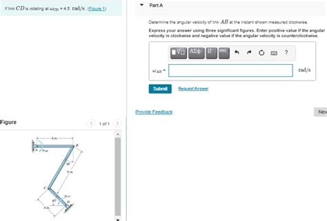 Solved If Link CD Is Rotating At Wcp Rad S Figure Chegg