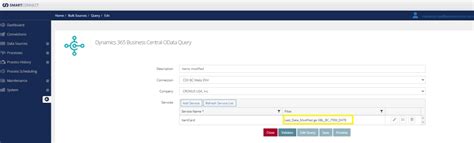 how to set up a business central data source using dynamic date filters