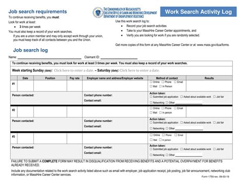 Job Search Log Templates Pdf Download Fill And Print For Free Templateroller