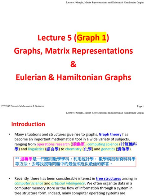 Itp3902 Dms Lec 5 Graph Part1 Pdf Mathematical Relations Graph Theory