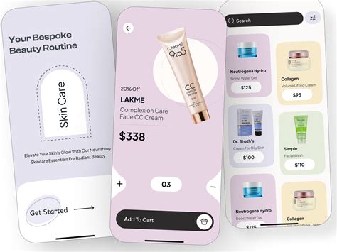 Skincare App Design Mobile App By Lazy Kar For Lazyinterface Ui Ux Team