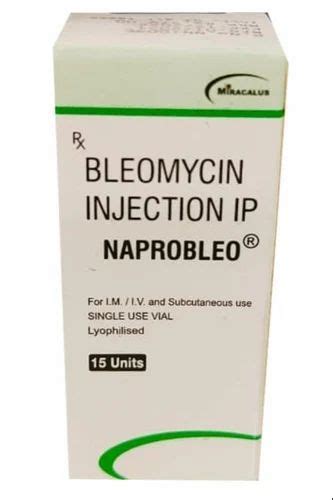 Bleomycin Injection Ip Dose Strength 15 Units At Rs 265 Vial In Surat