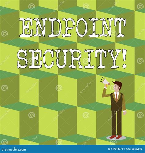 Handwriting Text Endpoint Security Concept Meaning The Methodology Of Protecting The Corporate