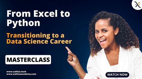 Masterclass:"From Excel to Python: Transitioning to a Data Science Career" - YouTube