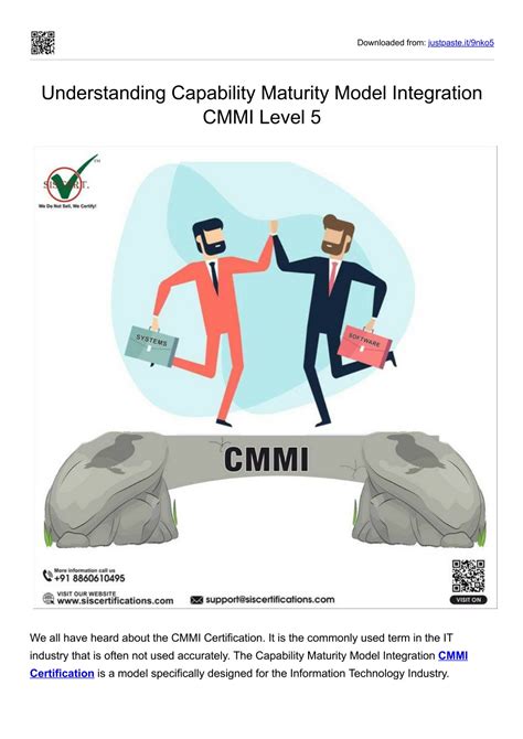 Ppt Understanding Capability Maturity Model Integration Cmmi Level 5 Powerpoint Presentation
