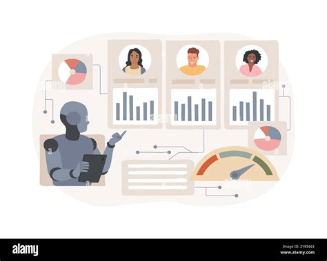 Ai Enhanced Performance Evaluation Abstract Concept Vector Illustration Ai Enhanced Performance Evaluation Abstract Concept Vector Illustration