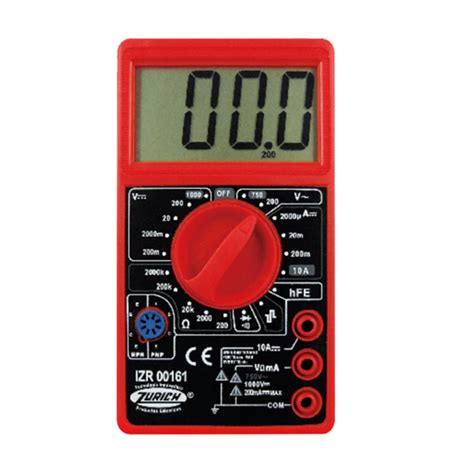 Tester Multimetro Digital Display Grande Con Buzzer Zurich Hipercom