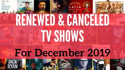 Renewed And Canceled Tv Shows For December 2019 Youtube
