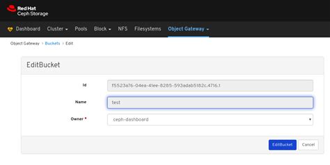 Chapter 8 Object Gateway Dashboard Guide Red Hat Ceph Storage 4