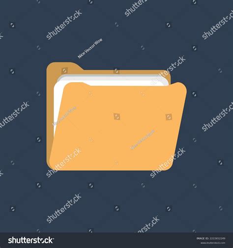 yellow system folder files vector stock vector royalty free