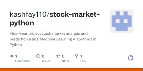 GitHub Kashfay Stock Market Python Final Year Project Stock Market Analysis And Prediction