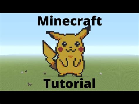 8 Bit Pikachu Minecraft Grid