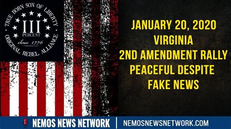 Virginia 2nd Amendment Rally Peaceful Despite Fake News Nemos News