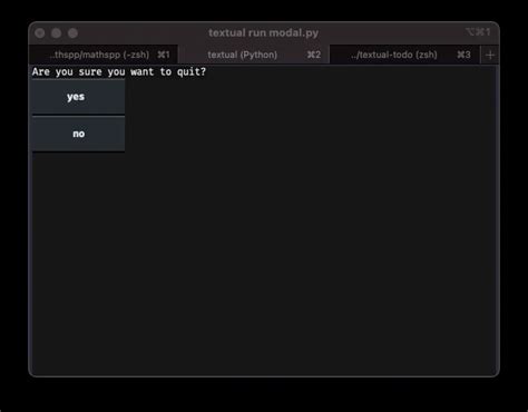How To Use Modal Screens In Textual Mathspp