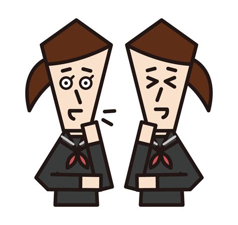 토론하는 고등학생의 그림 무료 일러스트 소재집 Kukukeke