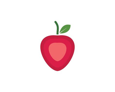 딸기 아이콘 로고 벡터 일러스트 레이 션 프리미엄 벡터