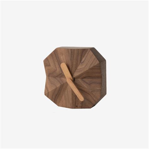 Solid Wood Creative Angular Clock Gizmodern