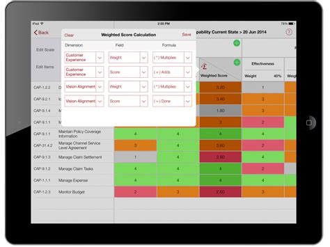 Screenshots Gallery Enterprise Evolver An App To Map The Whole Enterprise