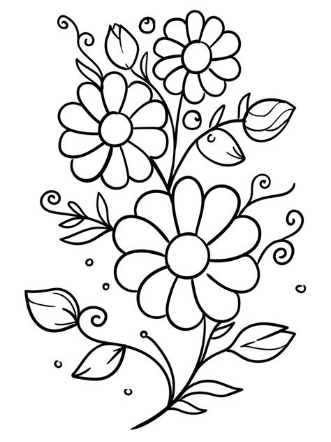 Flores Para Colorir Educarolando Aprender Brincando