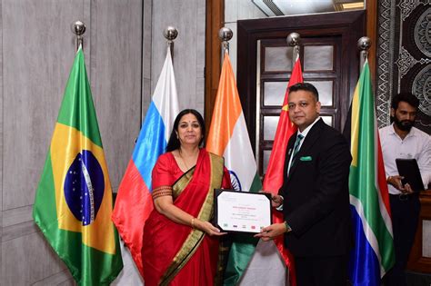 Mr Sameep Shastri Elected As Vice Chairman Brics Chamber Of Commerce And Industry For The Year