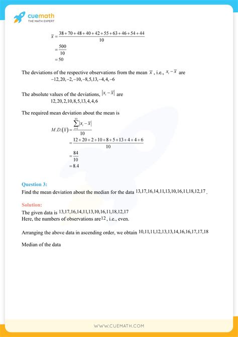 ncert solutions for class 11 maths chapter 15 statistics download