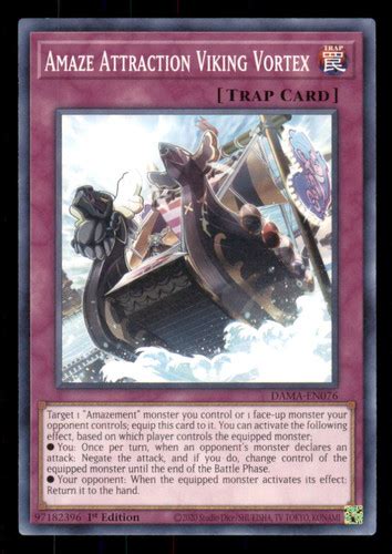 Yu Gi Oh Amaze Attraction Viking Vortex Dama En076 Dawn Of Majesty Lp