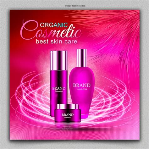 Premium Psd Cosmetics Product Sale Poster Design Template
