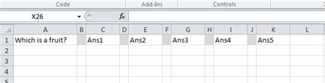 Excel Make Only One Checkbox Tickable In A Row Stack Overflow