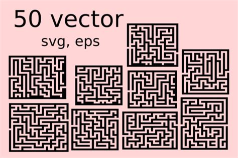 Maze Labyrinth Vector Graphic By Cyudeshbuhu · Creative Fabrica