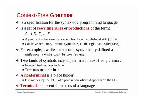 pdf context free grammar computer science and engineeringrafea