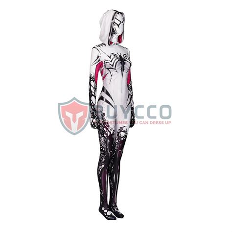 Anti Venom Gwen Stacy Spider Hd Printed Cosplay Costumes Halloween