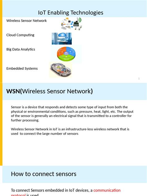 Iot Unit 1 Part 2 Pdf Internet Of Things Wireless Sensor Network