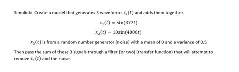 Solved Simulink Create A Model That Generates 3 Waveforms