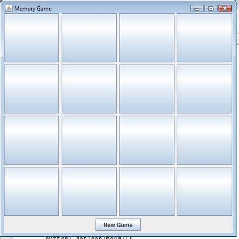 Java Jcreator Making A Matching Game Stack Overflow