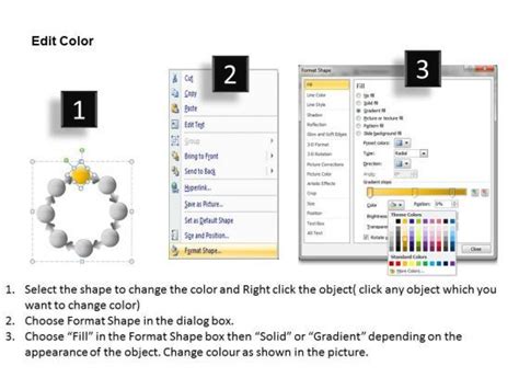 8 Stages Circular Layout Diagram Business Plan PowerPoint Templates