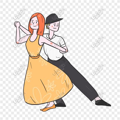더블 댄스 만화 손으로 그린 Png 일러스트 무료 다운로드 Lovepik