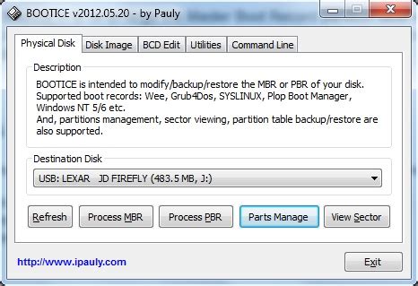CREATE A MULTIPLE PARTITION MULTI BOOT USB FLASH DRIVE UNDER WINDOWS RMPrepUSB