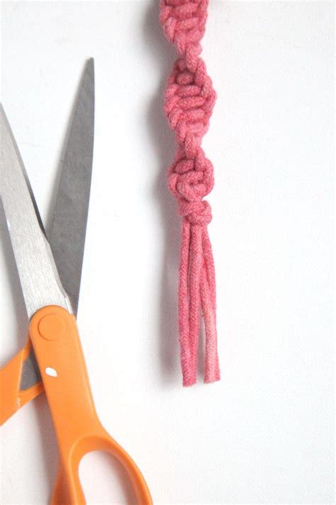 A Step By Step DIY Macrame Keychain Tutorial Macrame Diy Macrame Wall Hanging Diy Diy Crafts