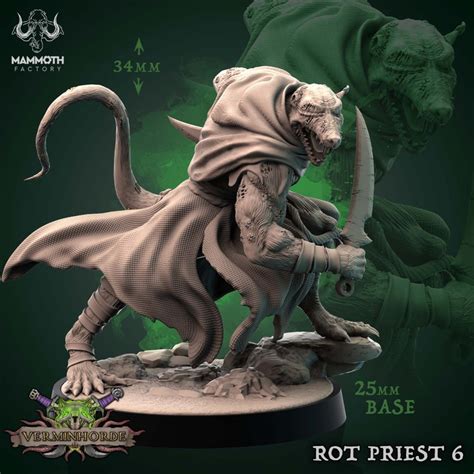 Rot Priests Mammoth Factory Vermin Horde Resin Fantasy Etsy