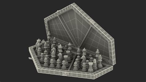 Three Player Chess Set Open 3d Model 49 Obj Lxo Ma Max Fbx C4d Blend 3ds Free3d