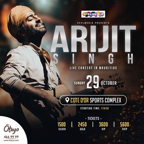 Arijit Singh Live In Mauritius Côte Dor
