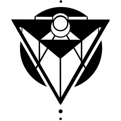 Paradigm Geometric Tattoo Symbol Design Geometric Triangle