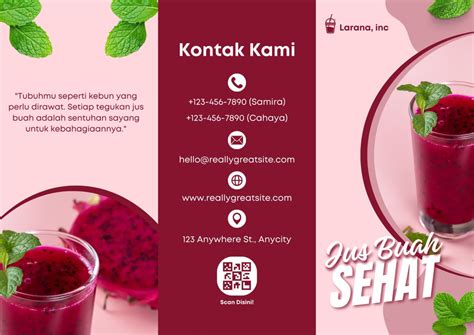Gratis Contoh Brosur Makanan Keren Canva
