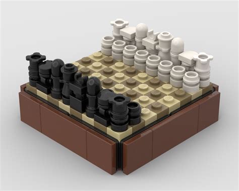 Lego Moc Nano Chess Set By Rovivruselos Rebrickable Build With Lego