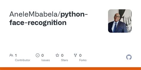 GitHub AneleMbabela Python Face Recognition