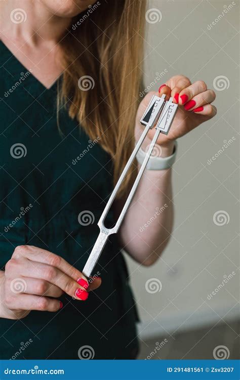 Neurological Tuning Fork In The Hands Of A Neurologist Stock Image Image Of Music Hand 291481561
