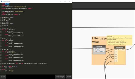Help With Python Comparing To Values Revit Dynamo
